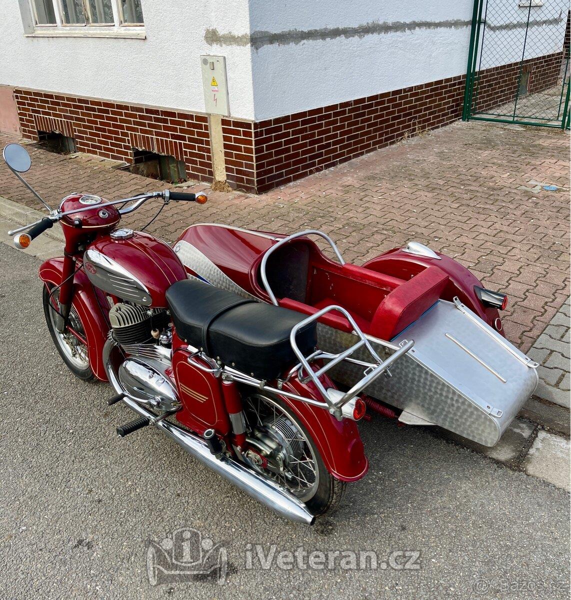 Prodám Jawa 350 typ 360 r.v. 1967 se side, po renovaci, doklady, vape ...